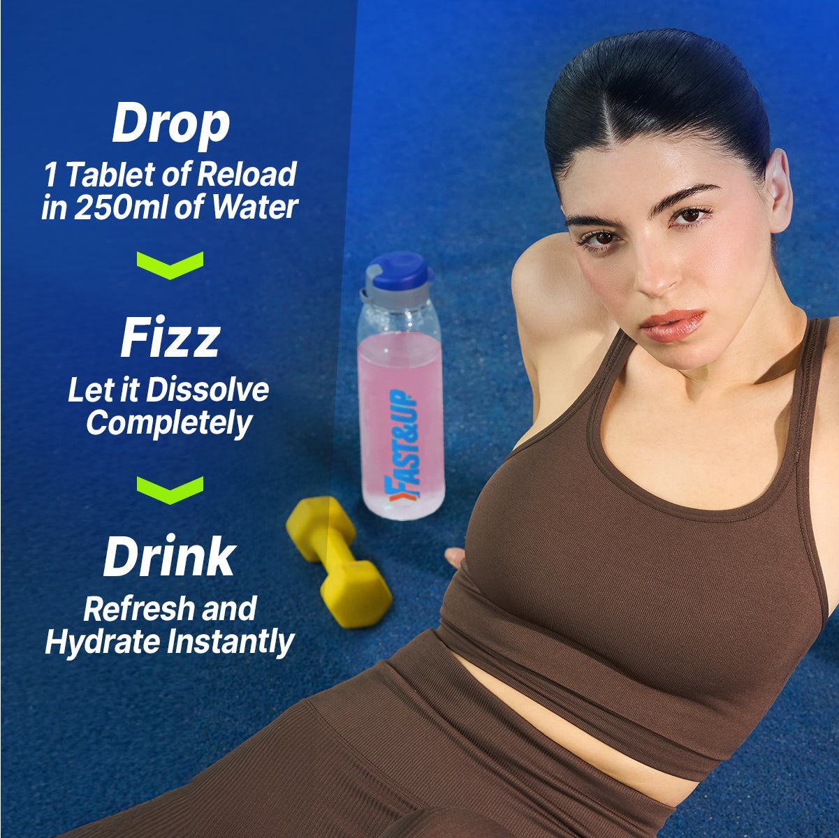 Fast&Up Reload Energy Drink - Strawberry Flavor