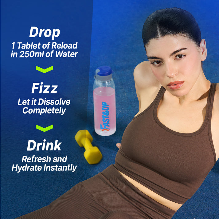 Fast&Up Reload Energy Drink - Strawberry Flavor